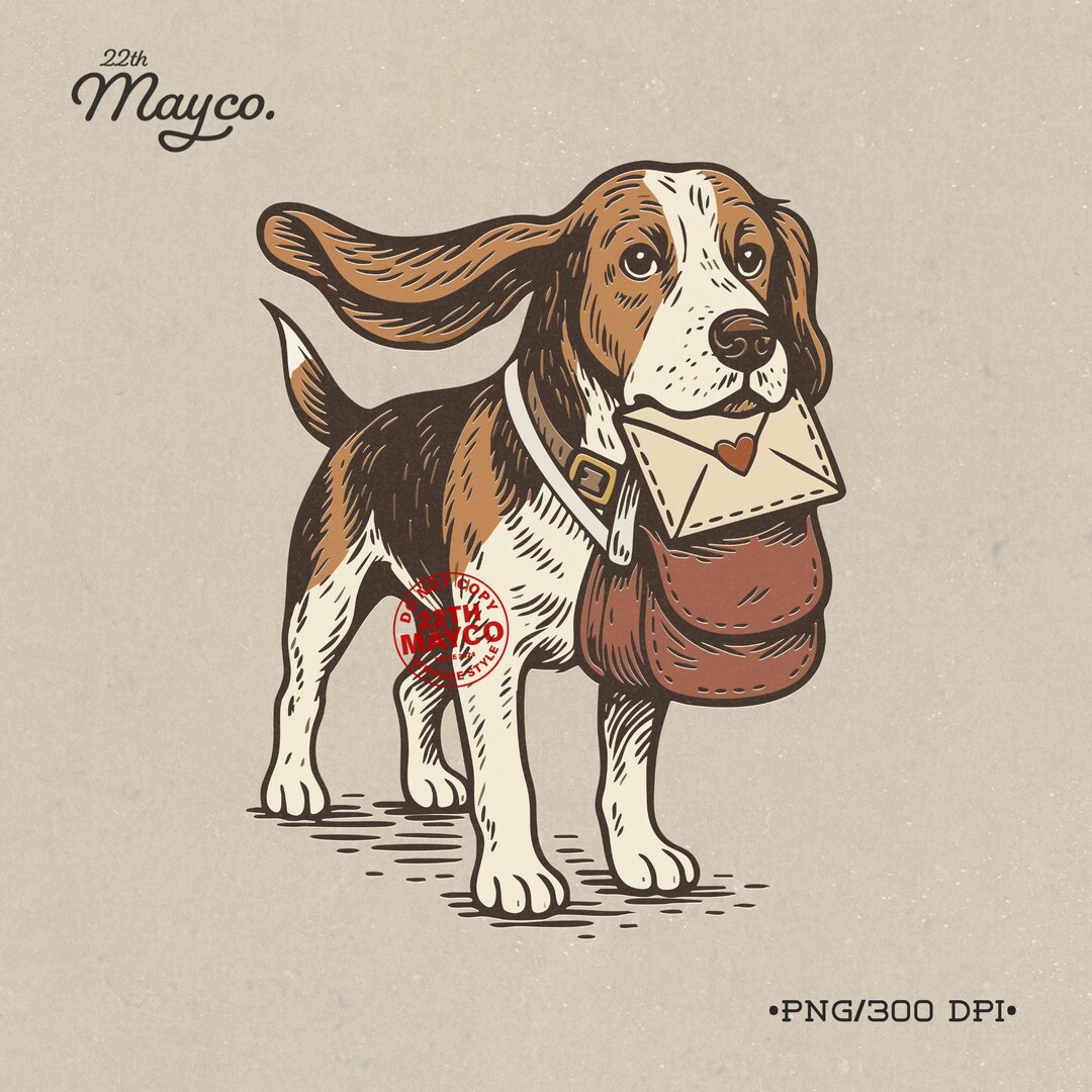 Beagle Dog Valentine PNG, Love Letter Puppy (digital Download) - Etsy