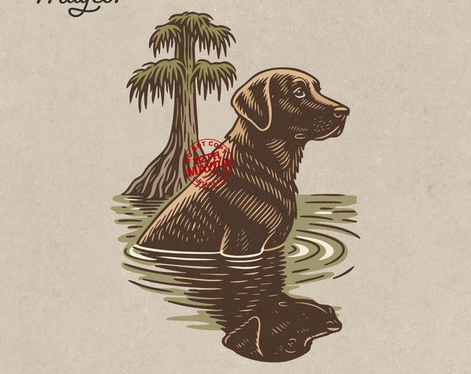 Chocolate Lab Duck Hunting PNG: Camo Dog Clipart (digital Download ...