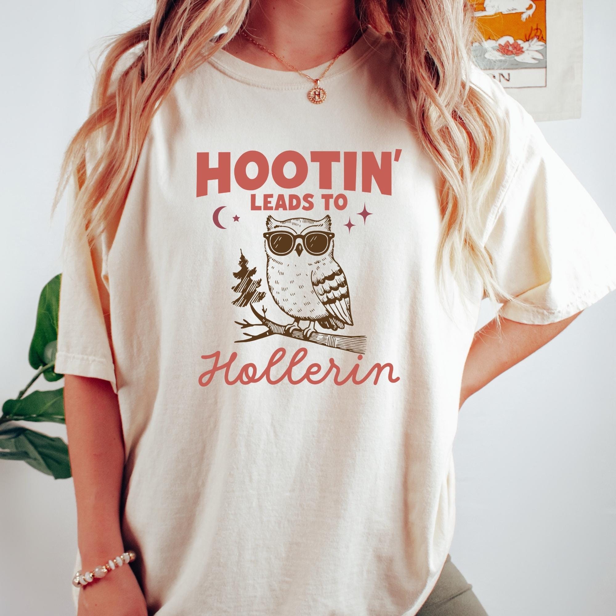 Hootin' Leads to Hollerin, SVG PNG, Funny Vintage Western Owl, Cowboy ...