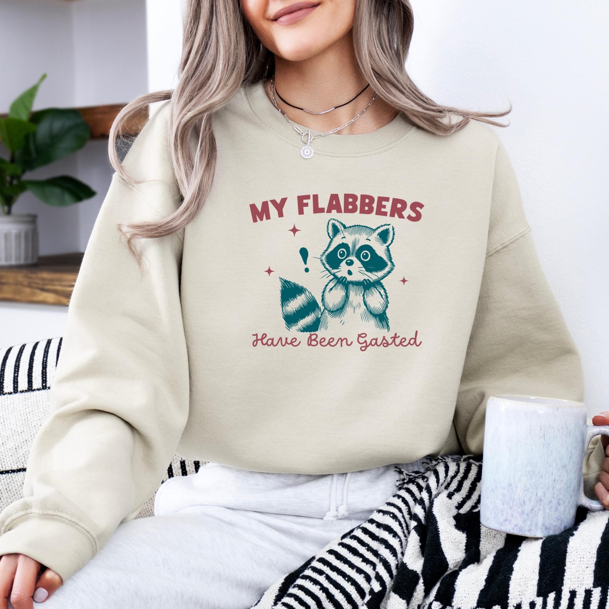 My Flabbers Have Been Gasted Svg Png, Funny Raccoon Svg, Trendy Retro ...