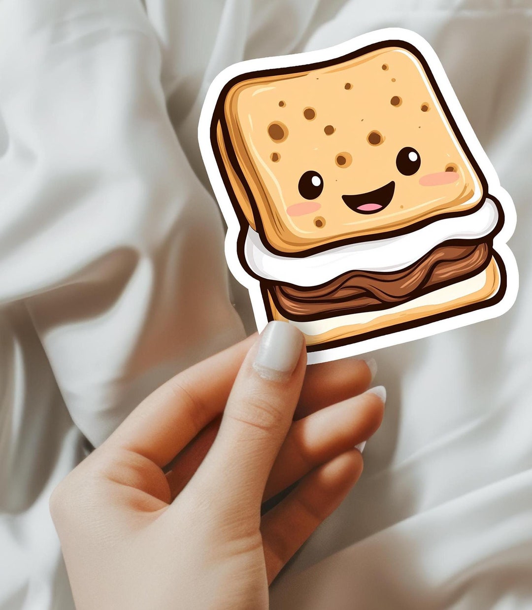 Cute S'more Vinyl Sticker - Etsy