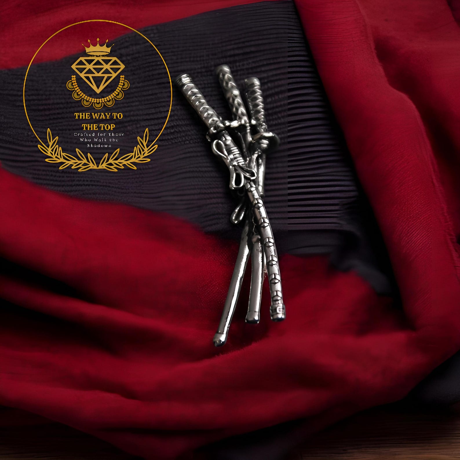 Gothic Retro Roronoa Zoro Necklace Japanese Samurai Sword Pendant Zinc ...