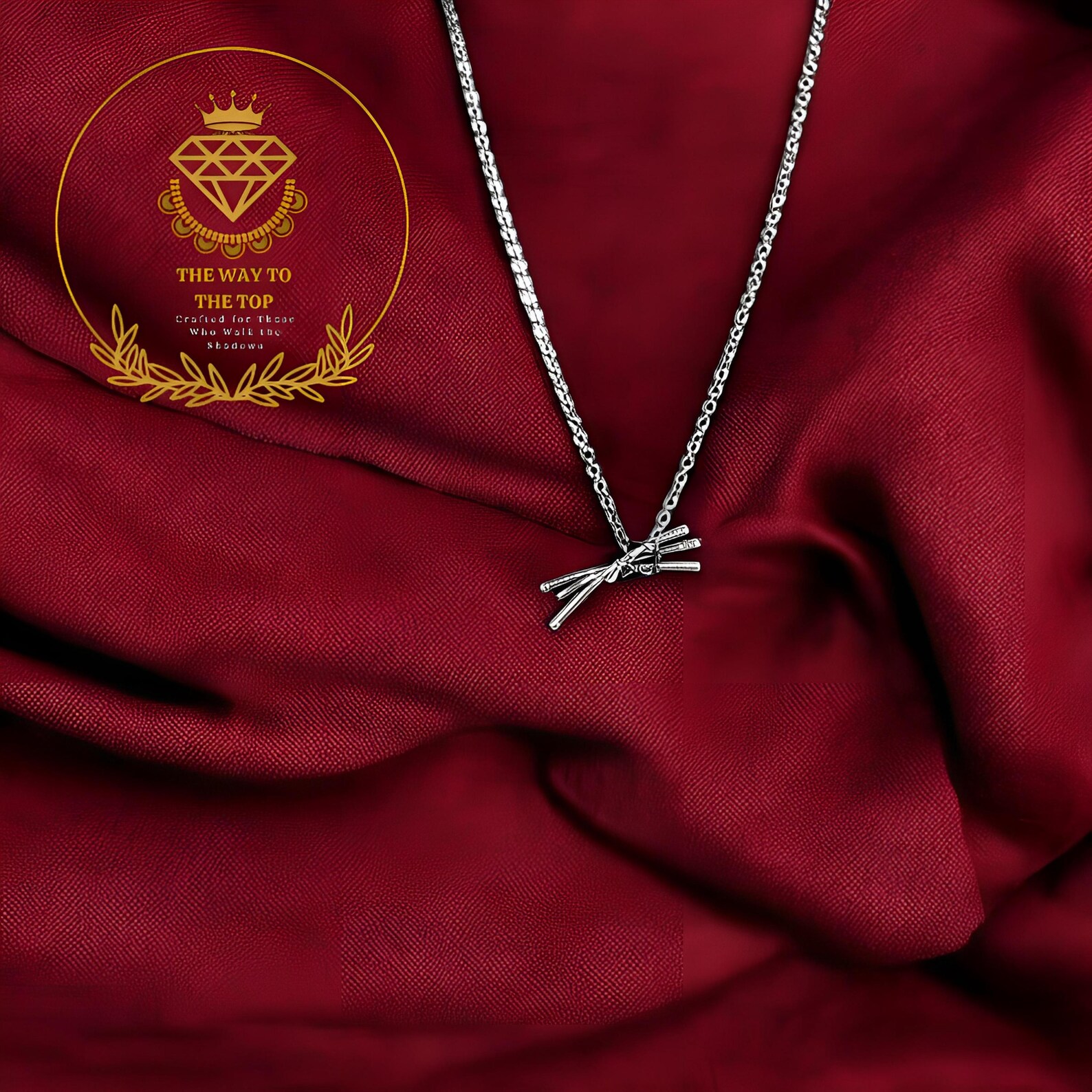 Gothic Retro Roronoa Zoro Necklace Japanese Samurai Sword Pendant Zinc ...