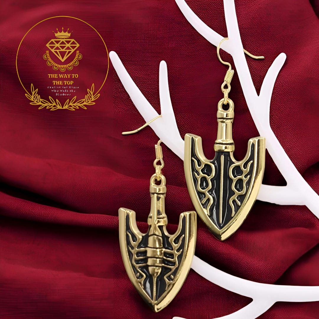 Jojo's Bizarre Adventure Earrings - Kujo Jotaro Arrow Design - Unisex ...