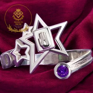 Anime Jojo's Bizarre Adventure Kujo Jotaro Cosplay Ring Unisex ...