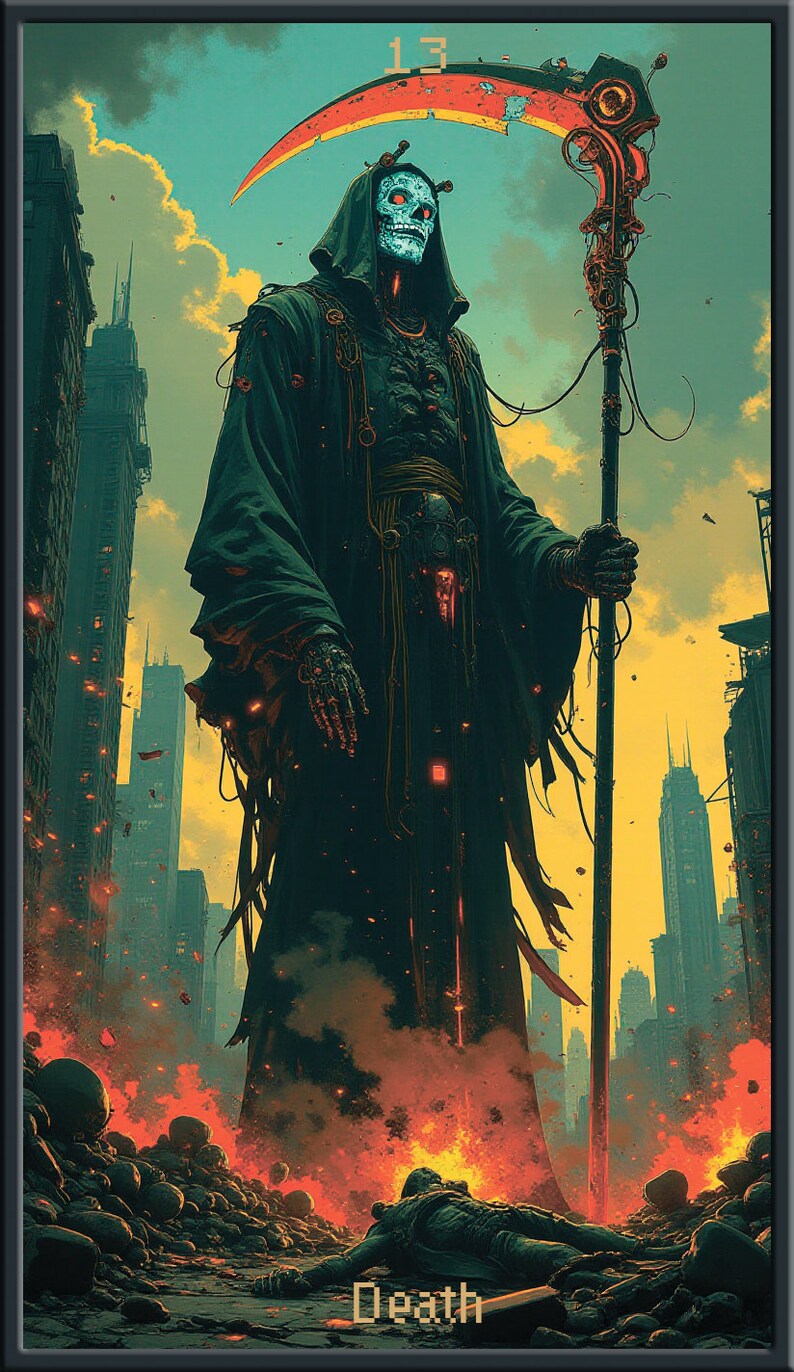 Cyberpunk Printable Tarot Deck - Etsy Canada