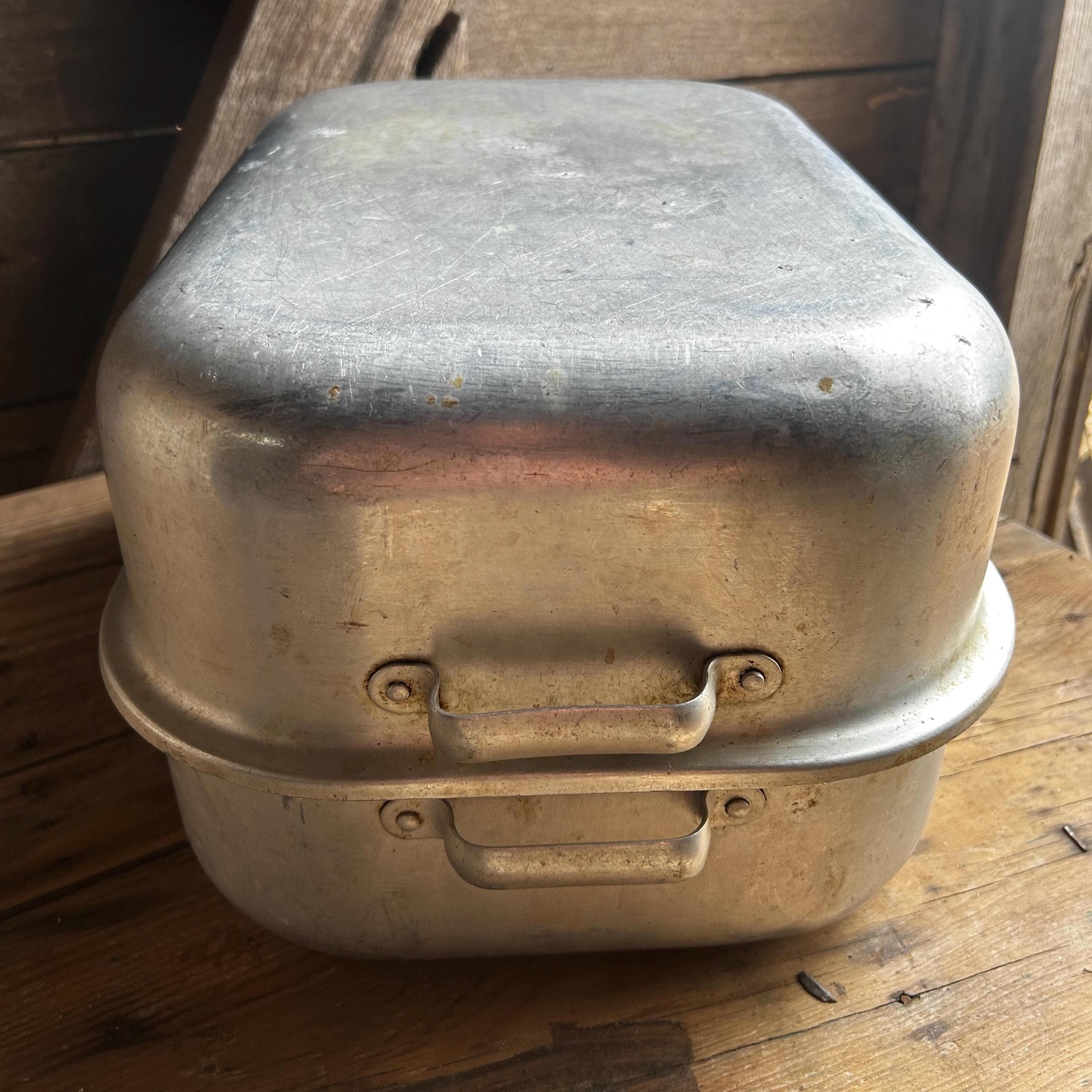 Vintage Lidded Roaster Racks Set, Aluminum Royal Chef Poulsen Nardon ...