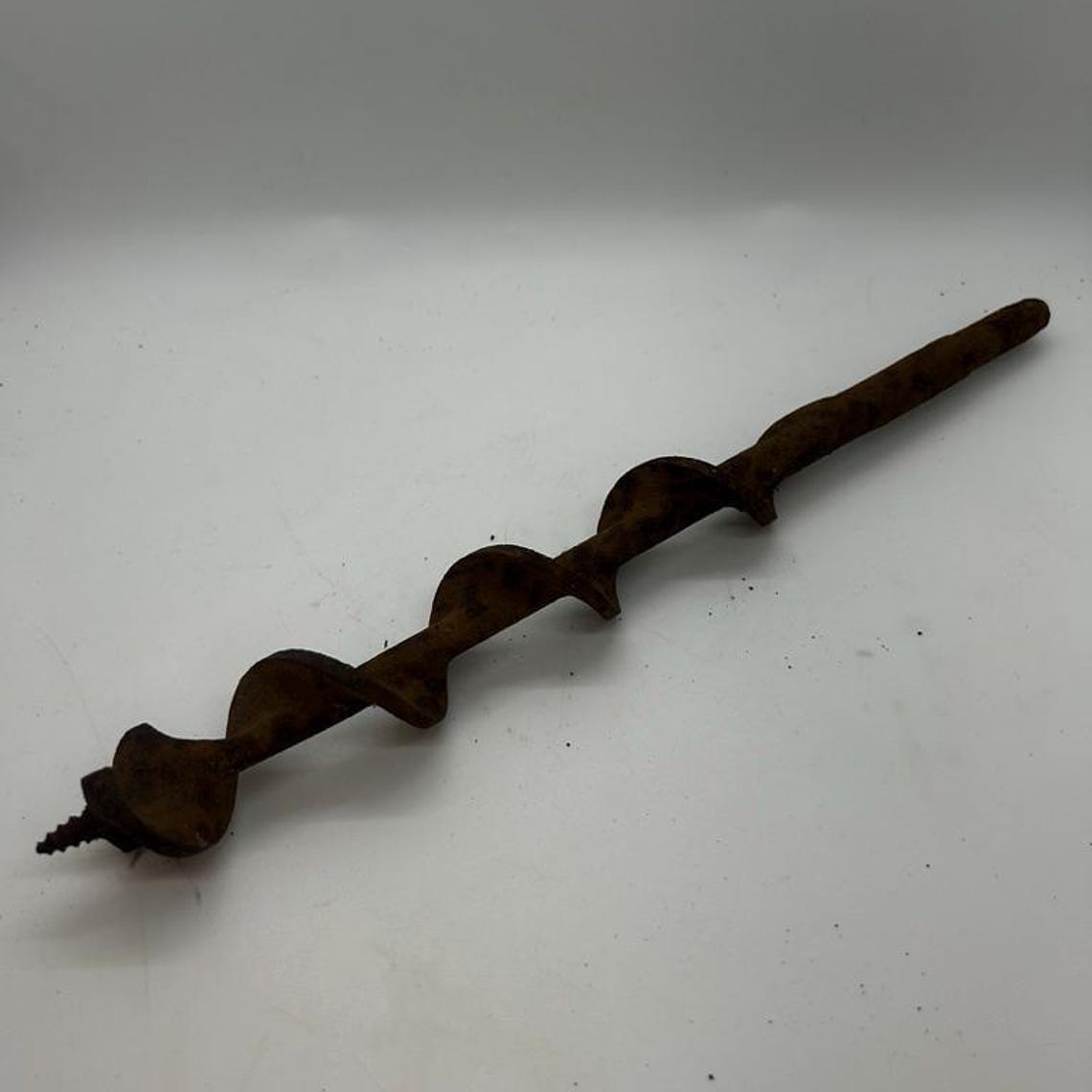 Vintage Auger Drill Hand Tool | Large Antique Tool | Carpentry ...