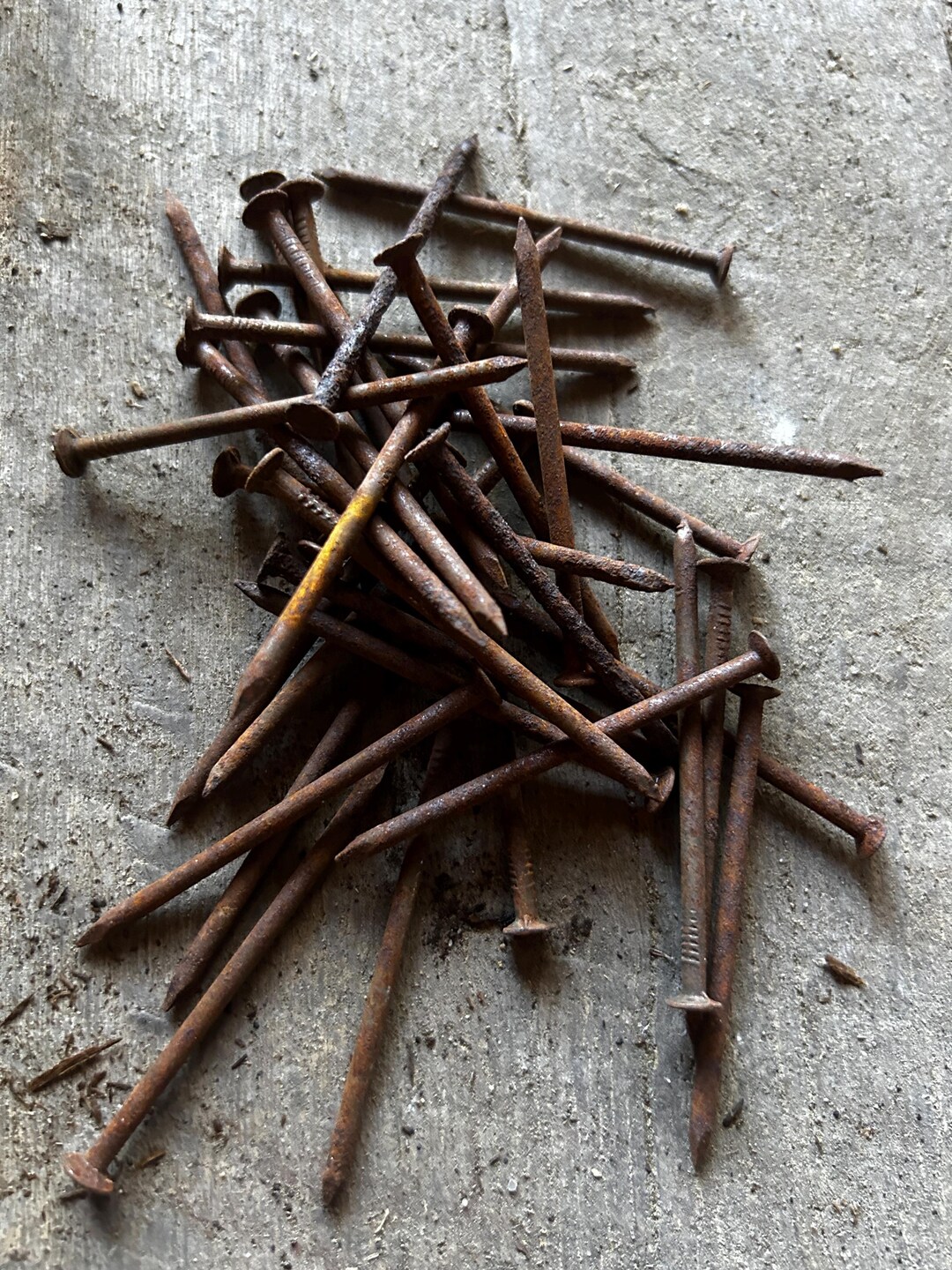 Rusty Nails for Crafting, Rustic Decor, Spiritual Practices Set of 4 ...