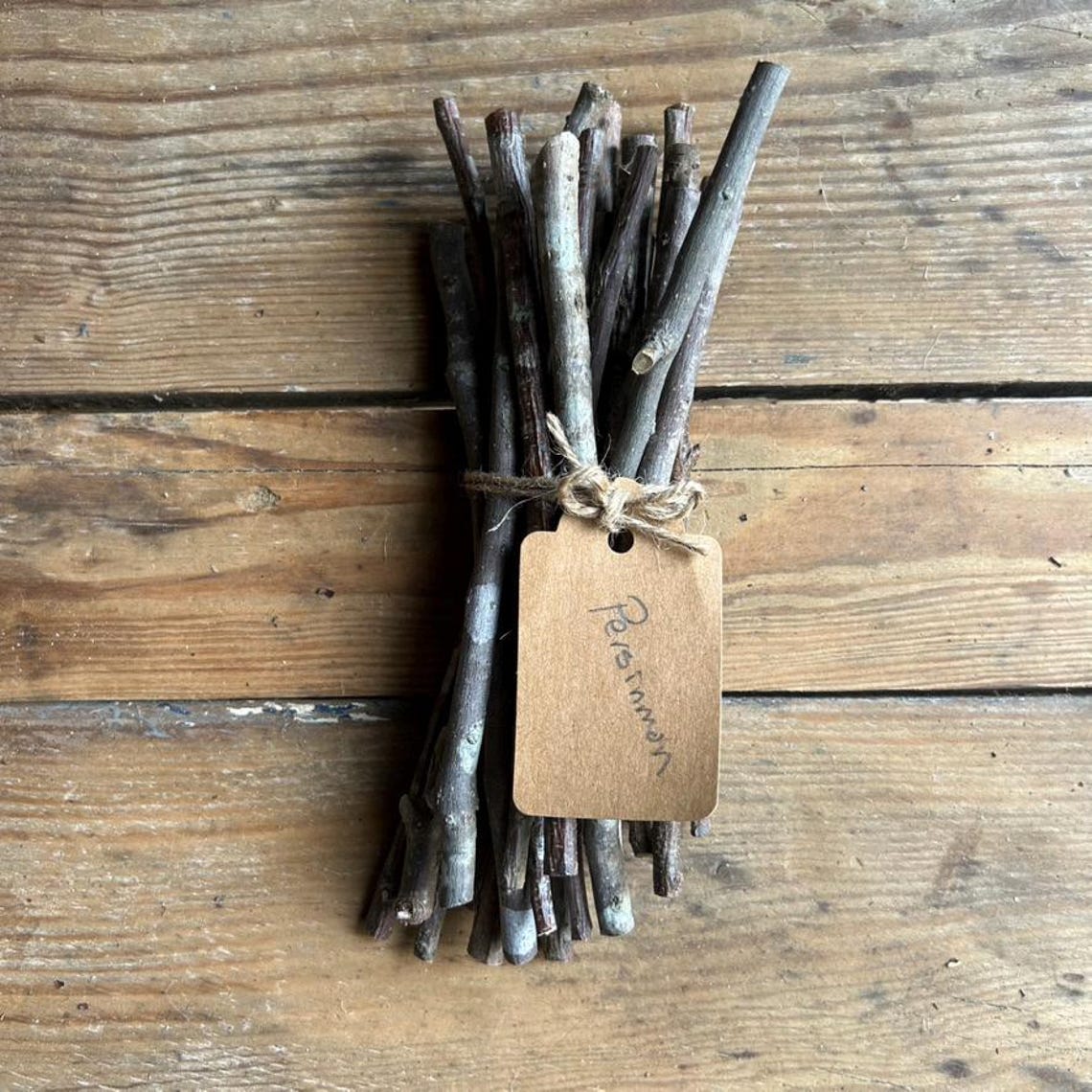 Foraged Persimmon Wood Crafting Sticks: 6" Wand Blanks, Ritual Tools - Etsy