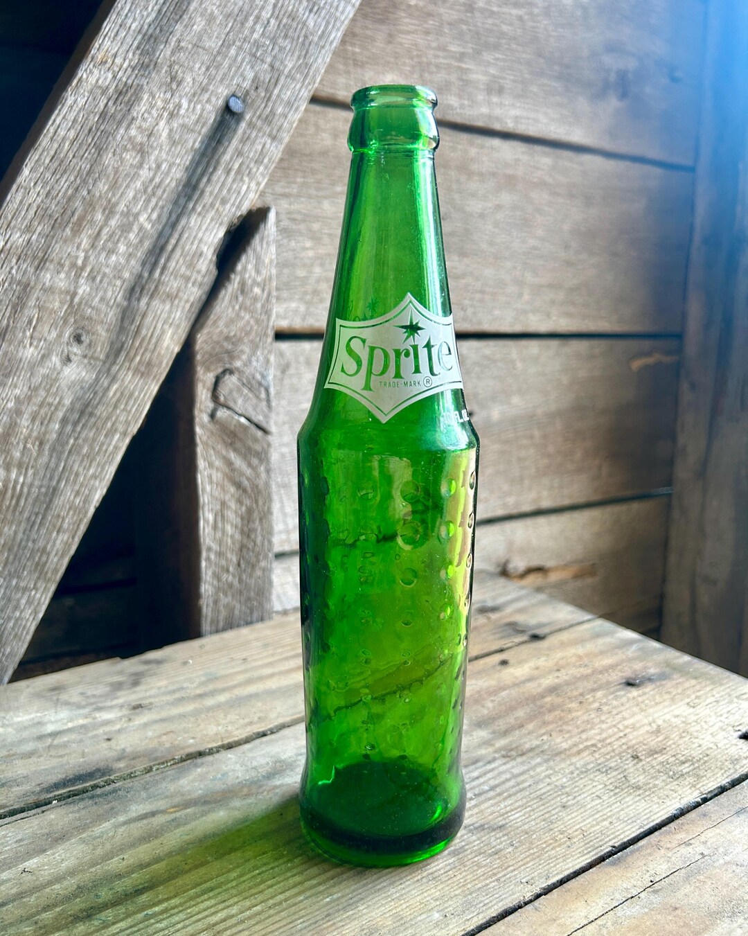Vintage Sprite Bottle: 10 Oz Dimpled Green Glass, Zion National Park - Etsy