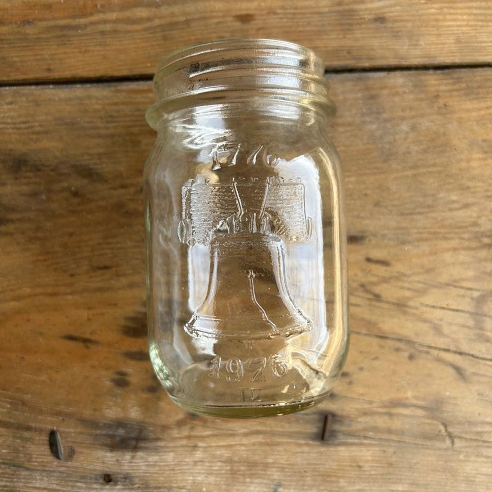 Commemorative 1776 Mason Jar Widemouth Quart, Anchor Hocking Vintage ...