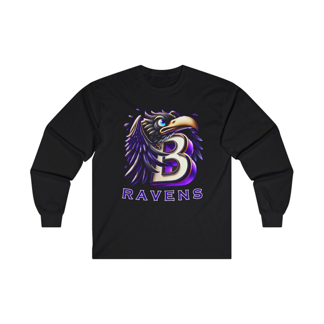 Baltimore Ravens Inspired Soar City Long Sleeve Tee, Baltimore Ravens ...