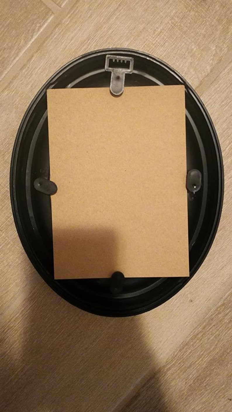 OVAL FRAME (disney Style) Hand Painted With Gold Trim (fits a 5 by 7 ...