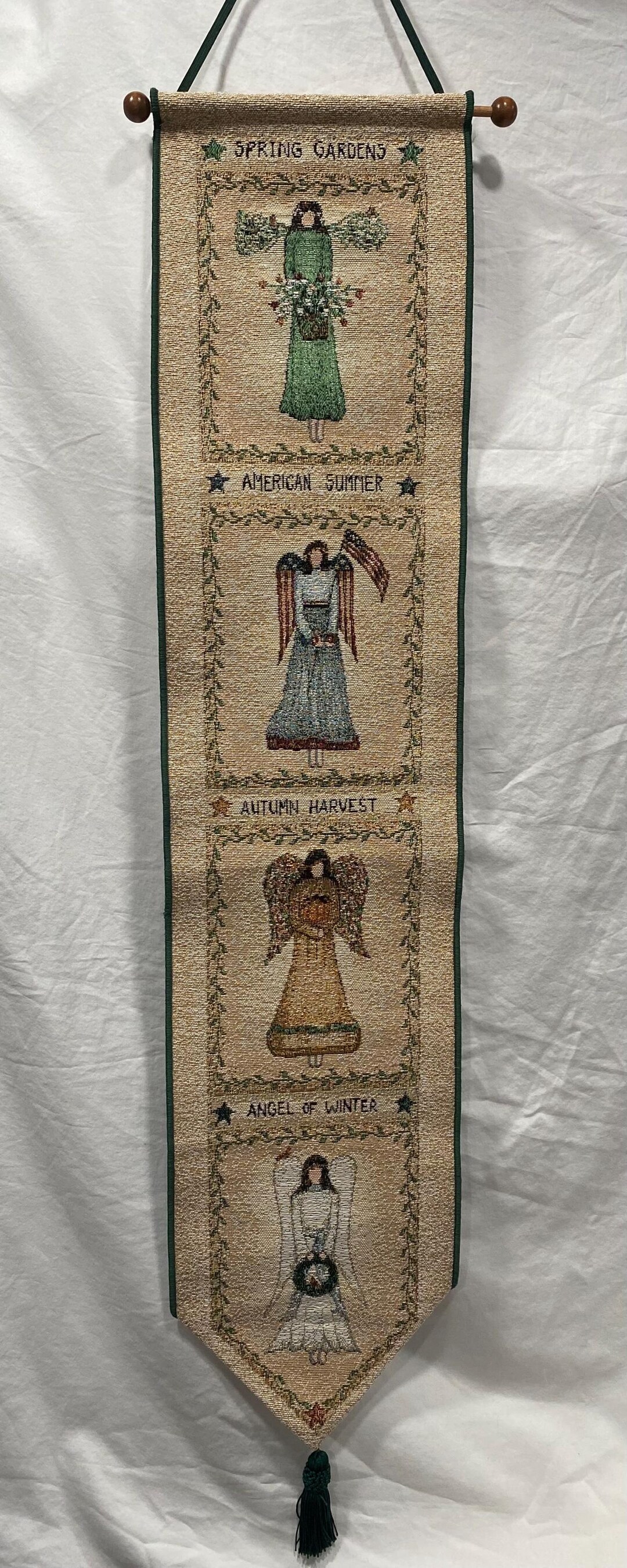 Angel of the Seasons Bell Pull Tapestry Tassel - Etsy