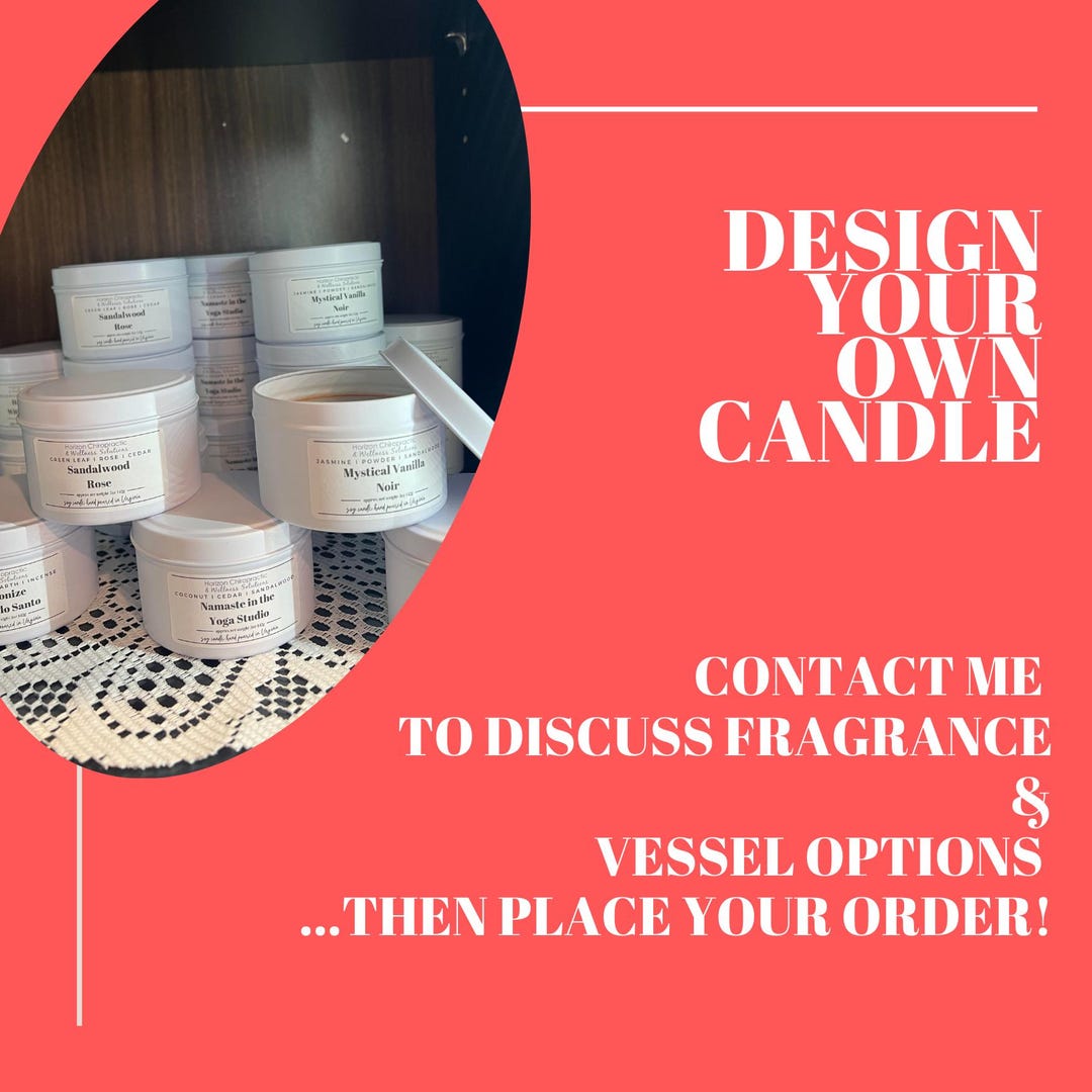 Design Your Own 5oz Candle-custom Soy Candle, Personalized Candle, Hand ...