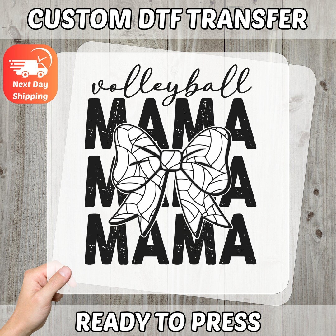 Volleyball Mama DTF Transfer, Proud Sports Mom Design Iron-on Decal ...