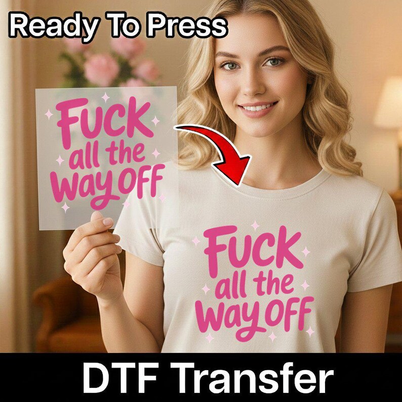 Bold Pink Hand-lettered Humor DTF Transfer, Anti Social Iron-on, Ready ...