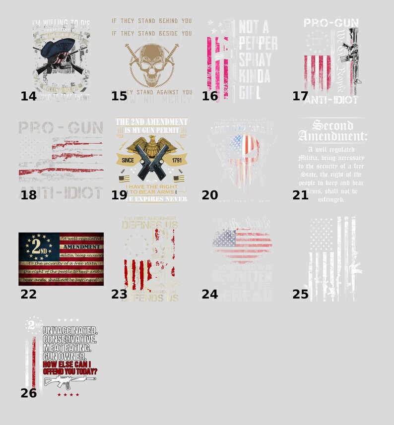 Second Amendment Patriotic Skull DTF Transfer for Military Veterans ...
