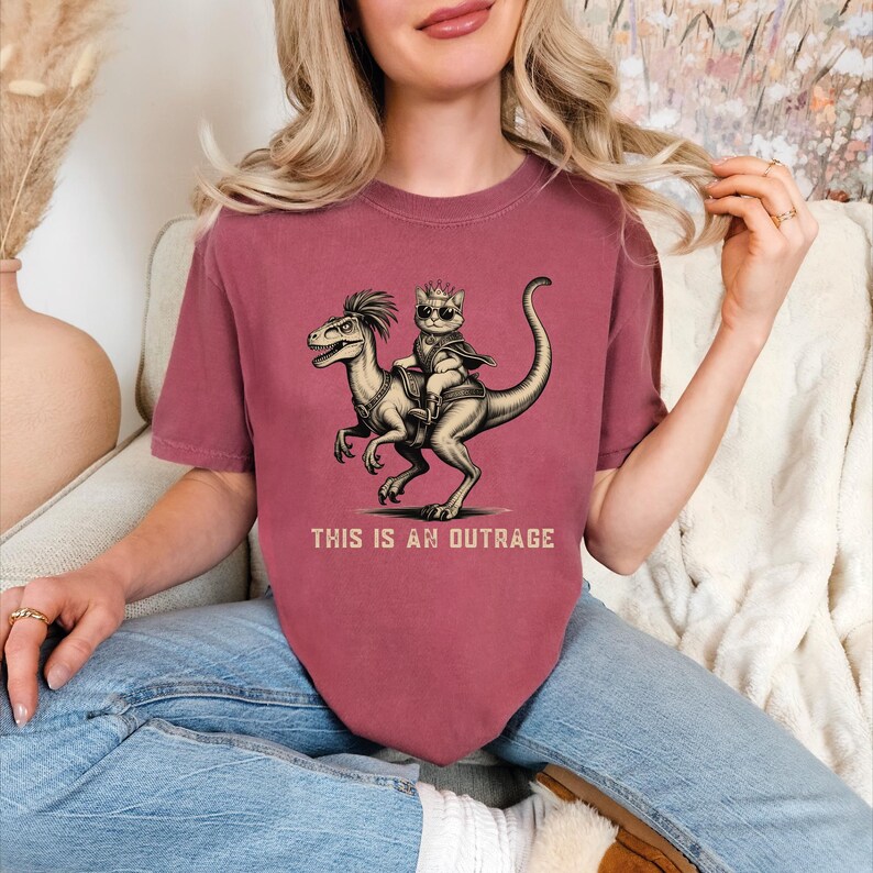 Comfort Colors® Dungeon Crawler Carl This is an Outrage Shirt, Princess ...