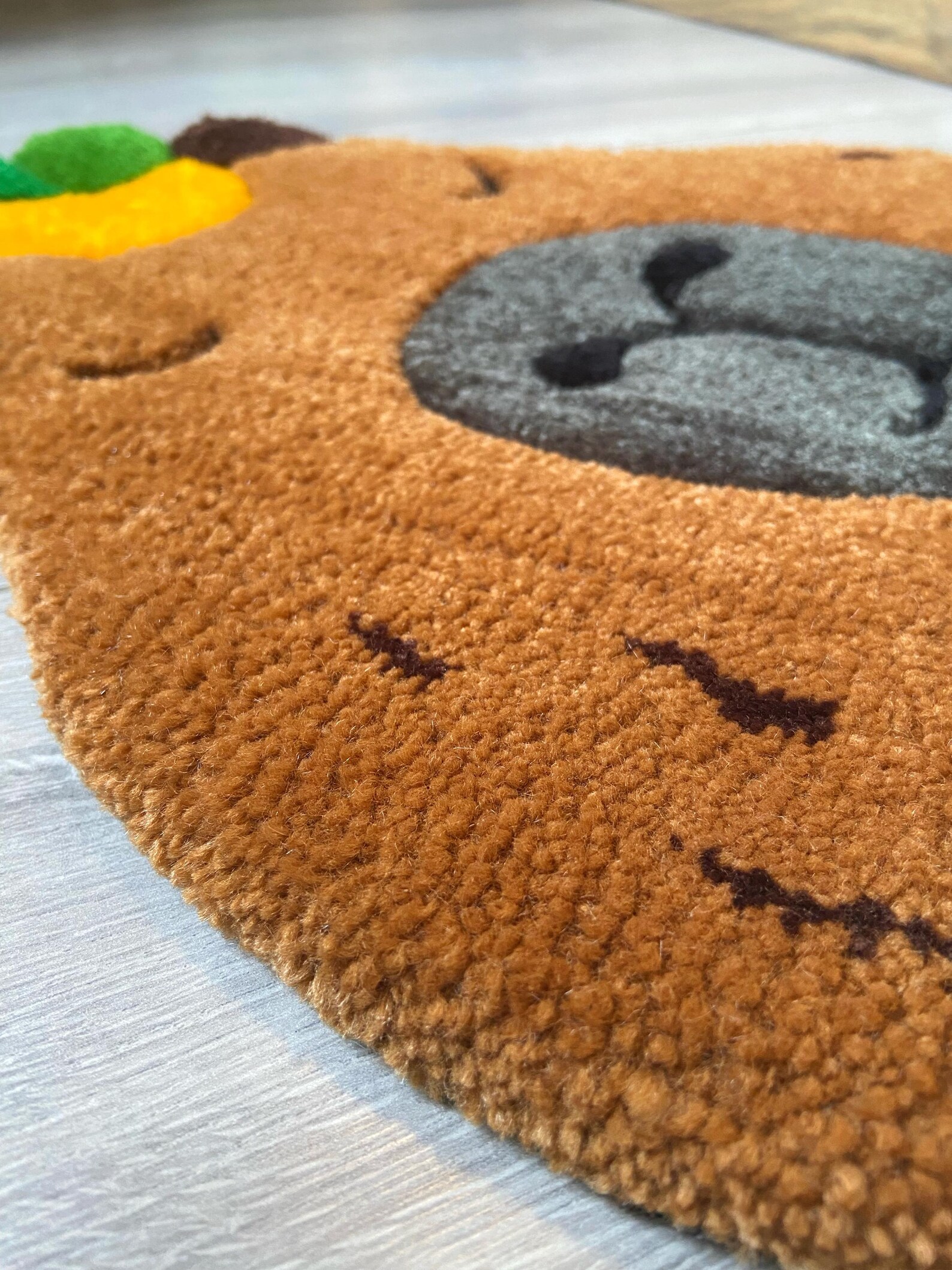 Capybara Tufted Rug - Etsy