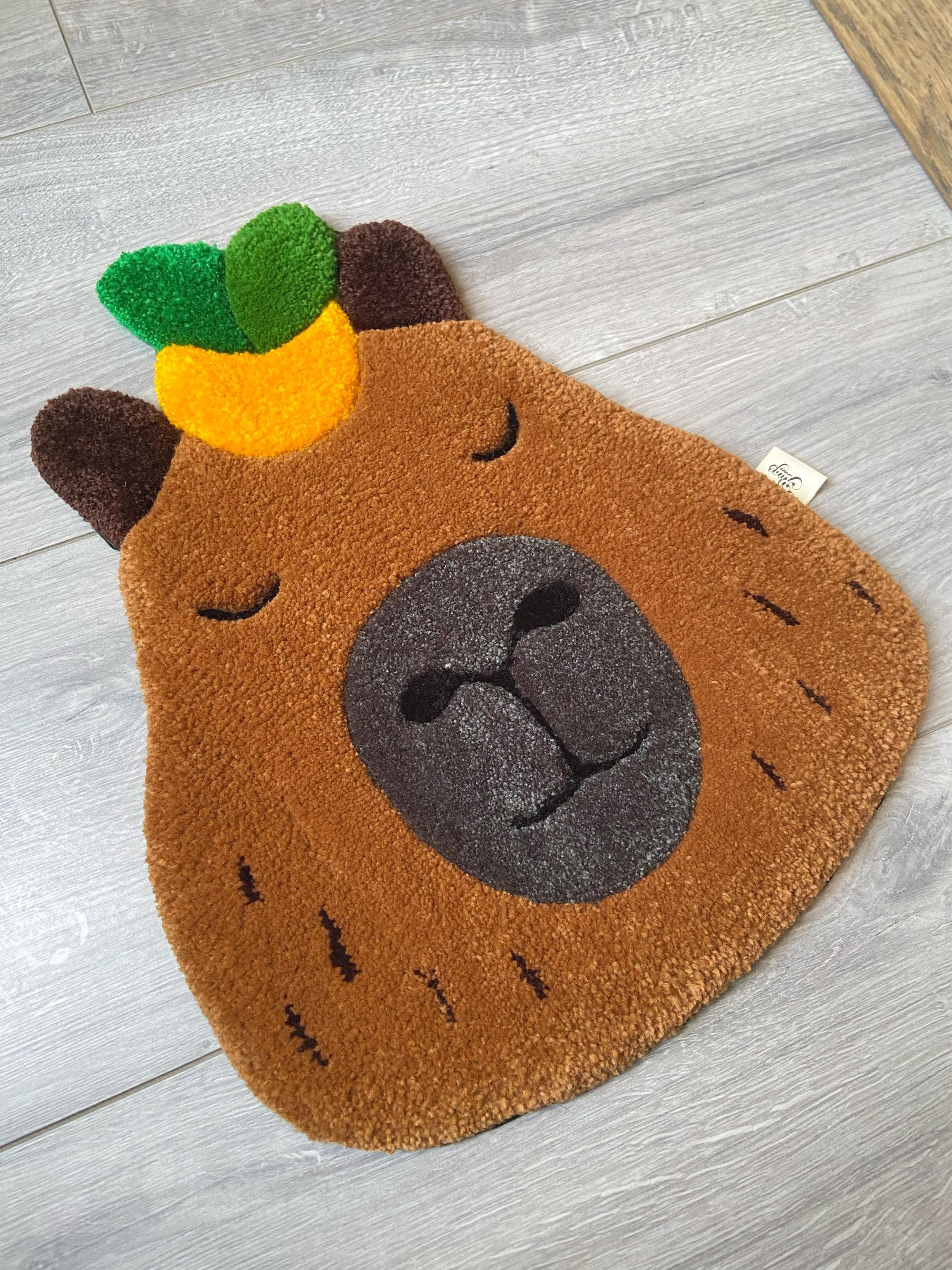 Capybara Tufted Rug - Etsy