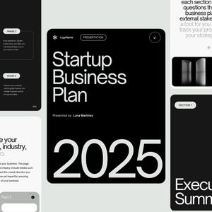 Startup Business Plan | Editable Canva Small Business Planner | for ...