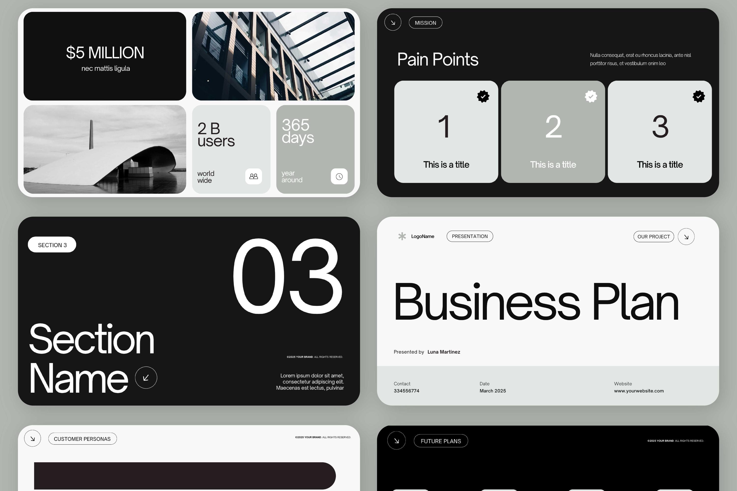 Business Pitch Deck Modern Canva Template for Tech Startup ...