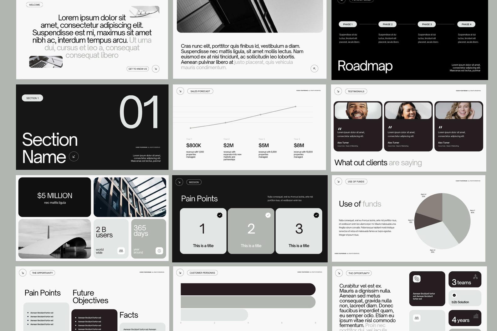 Business Pitch Deck Modern Canva Template for Tech Startup ...
