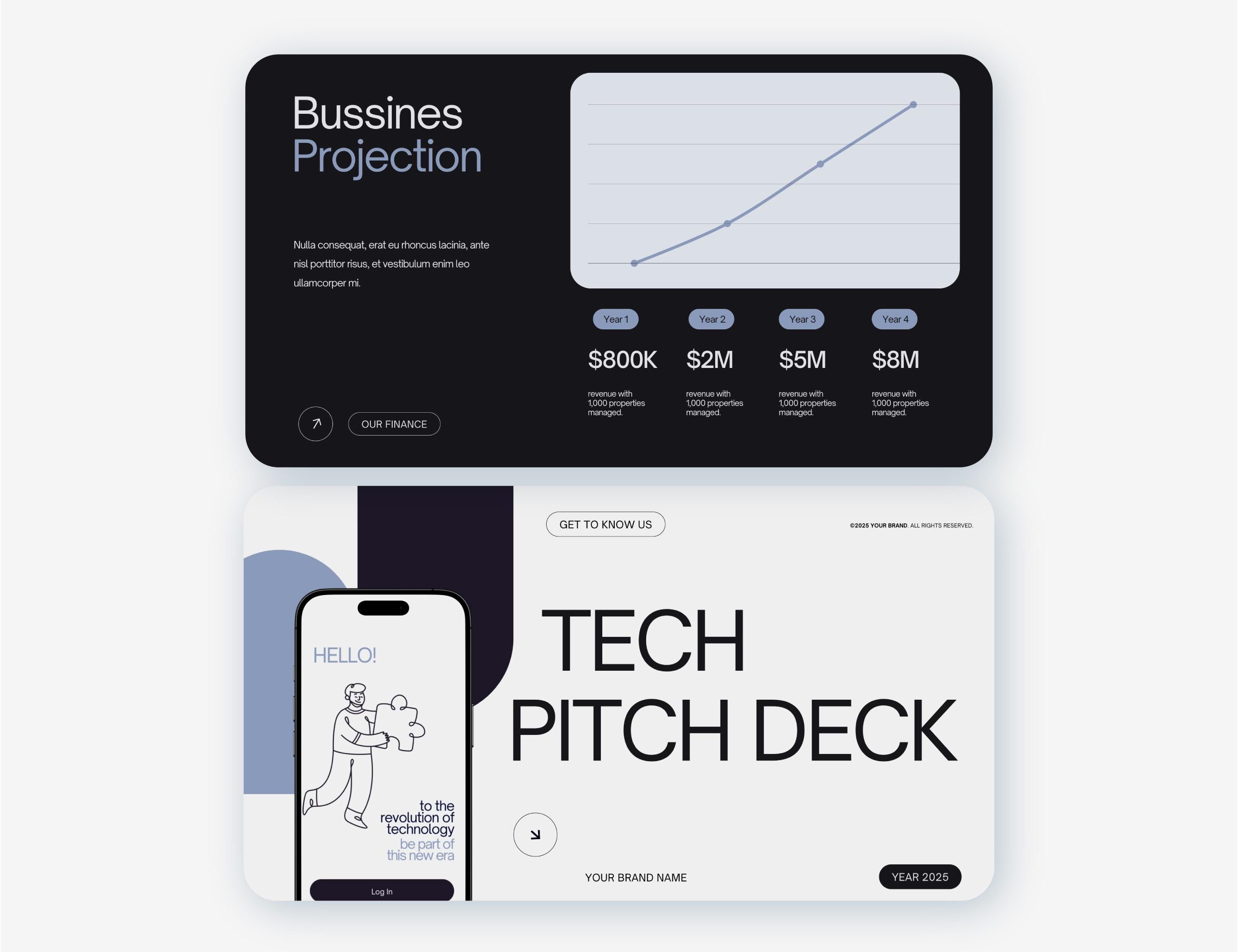 Tech Startup Pitch Deck Template: Modern Presentation, Editable Canva ...