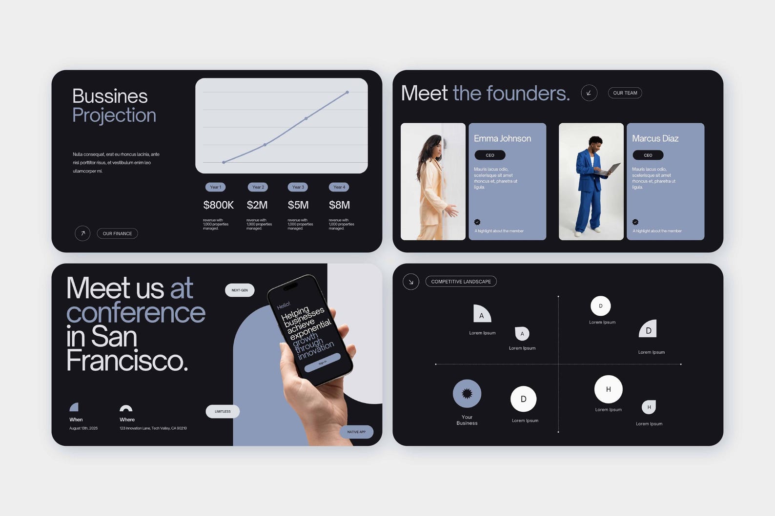 Tech Startup Pitch Deck Template: Modern Presentation, Editable Canva ...