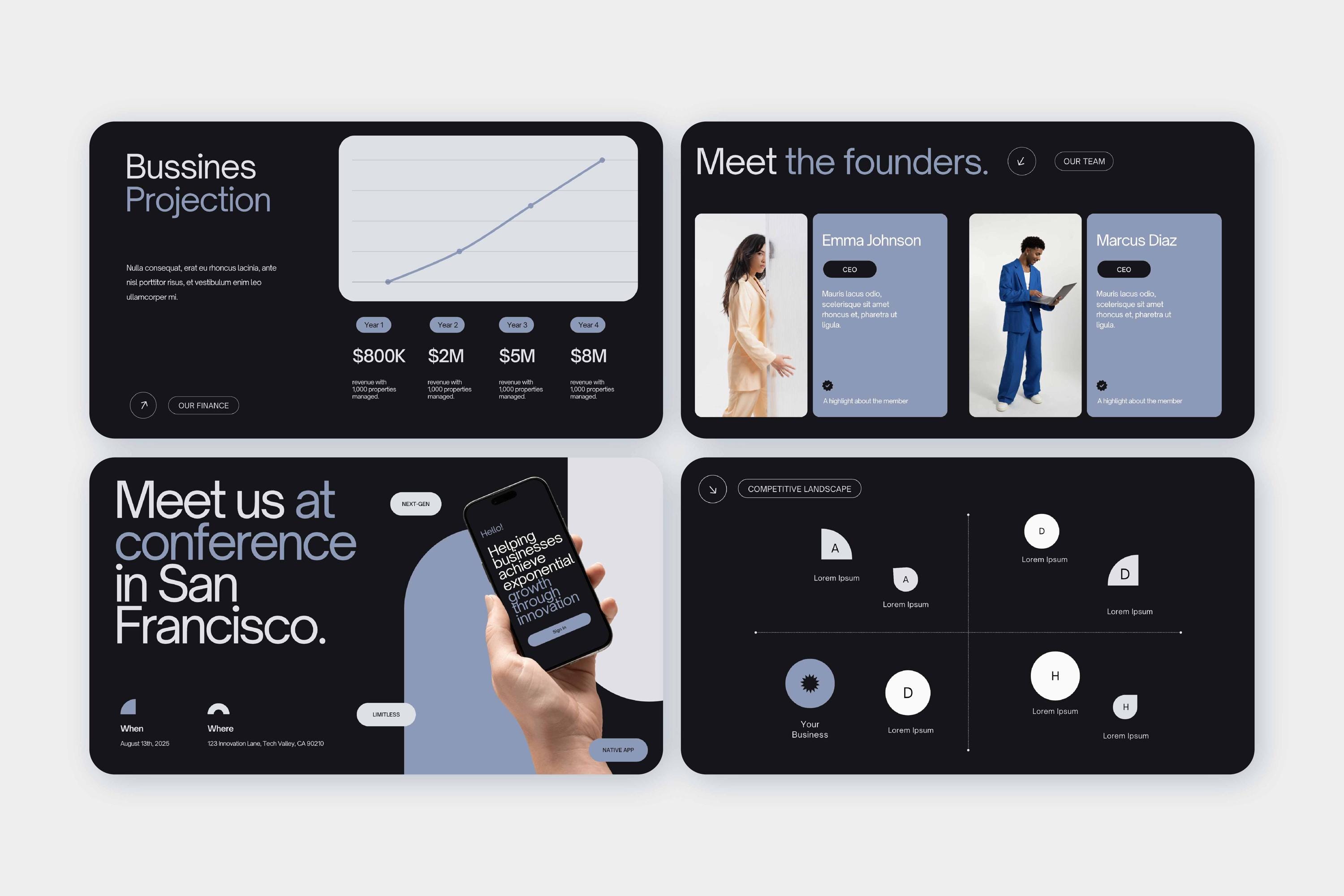 Tech Startup Pitch Deck Template: Modern Presentation, Editable Canva ...