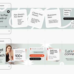Instagram Carousel Canva Template, Seamless Carousel Posts for Coaches ...