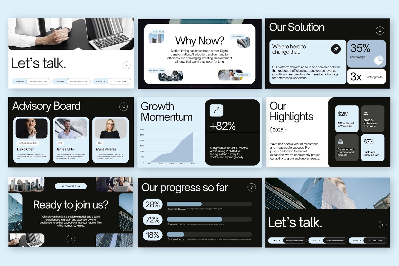 Investor Pitch Deck, Startup Presentation, Business Proposal | Data ...