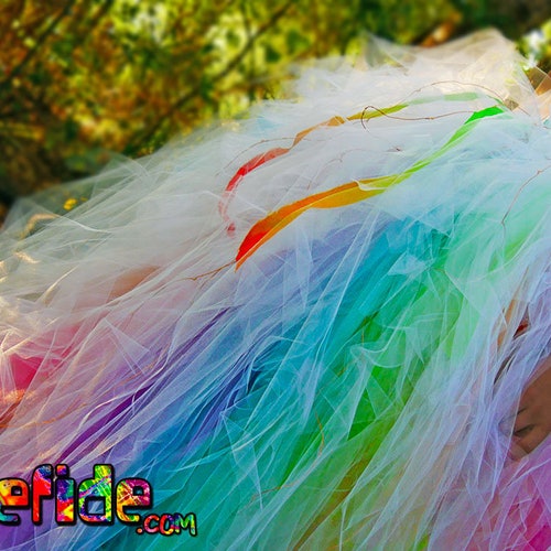 Rainbow Dress Asymmetrical Wedding Dress Colorful Evening - Etsy