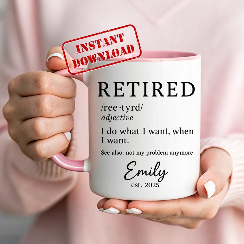 Funny Retired Graphic Png - Etsy UK