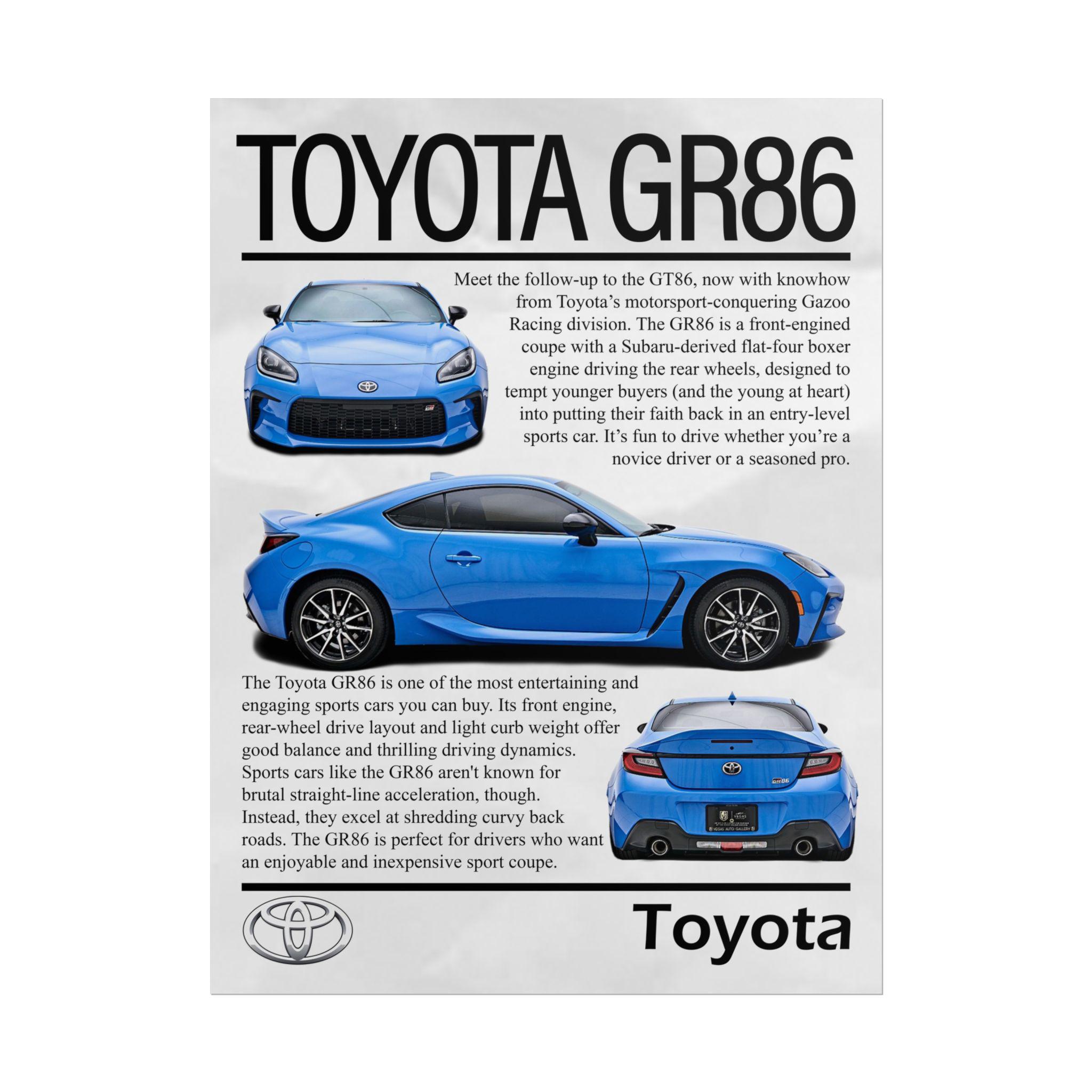 Toyota GR86 Poster - Etsy