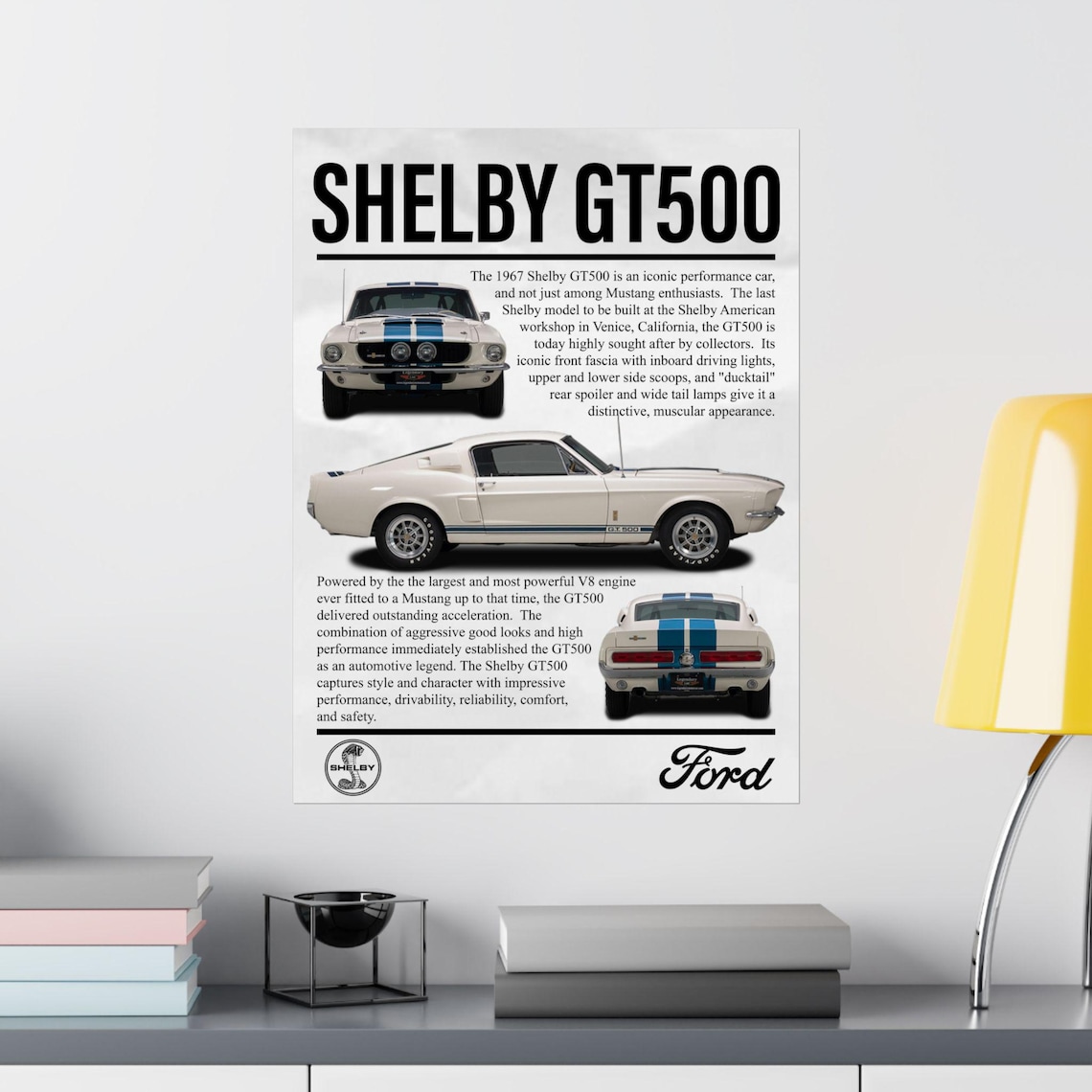 1967 Shelby GT500 Poster - Etsy