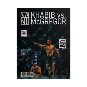 Khabib Vs. Mcgregor Poster - Etsy