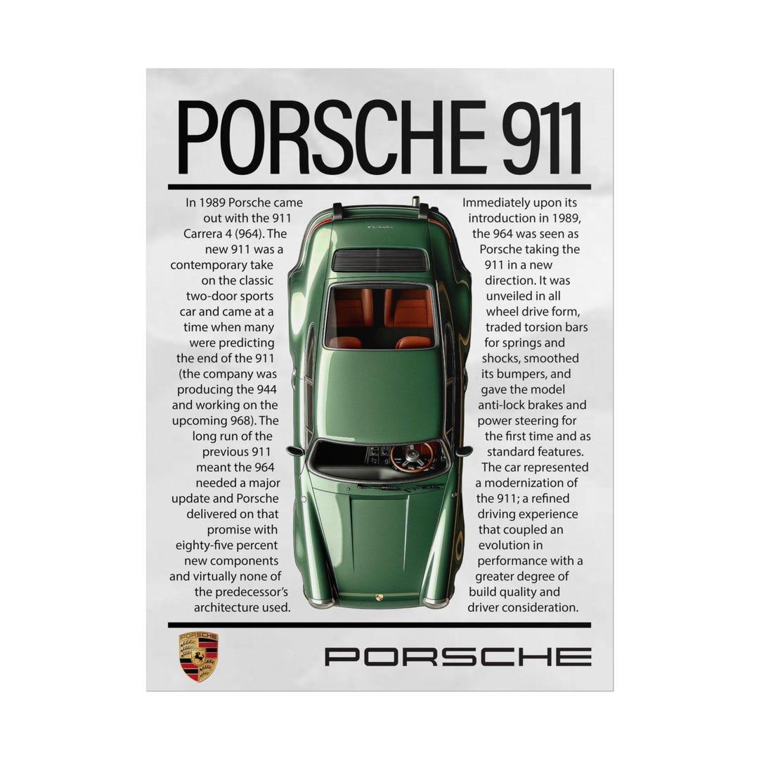 Porsche 911 964 Poster - Etsy