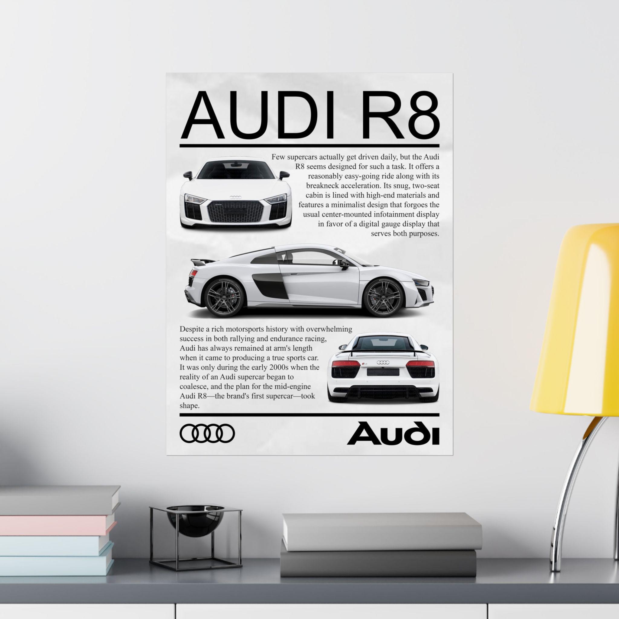 Audi R8 Poster - Etsy