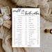 Would She Rather Bridal Shower Game, Would the Bride Rather, Would She ...