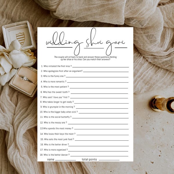 Who Knows the Bride Best Bridal Shower Game, Who Knows the Bride Best ...