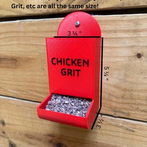 Quail Grit Feeder – Compact 3D Printed Feeder for Quails, Easy Mount ...