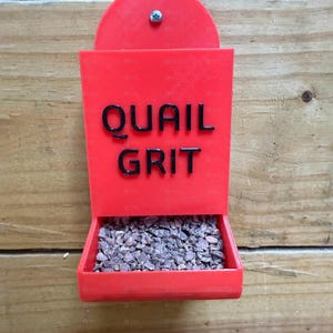 Quail Grit Feeder – Compact 3D Printed Feeder for Quails, Easy Mount ...