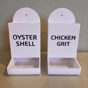 Chicken Oyster Shell/grit Feeder – 3D Printed, Mess-free Design for ...