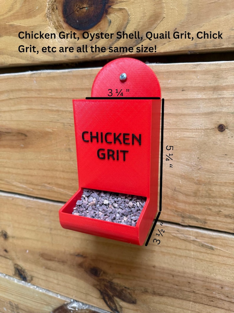 Chick Grit Feeder – 3D Printed Starter Feeder for Baby Chicks, Easy ...