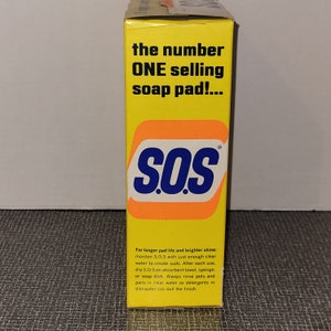 NOS Vintage SOS Steel Wool Soap Pads Sealed Box of 18 1960s - Etsy