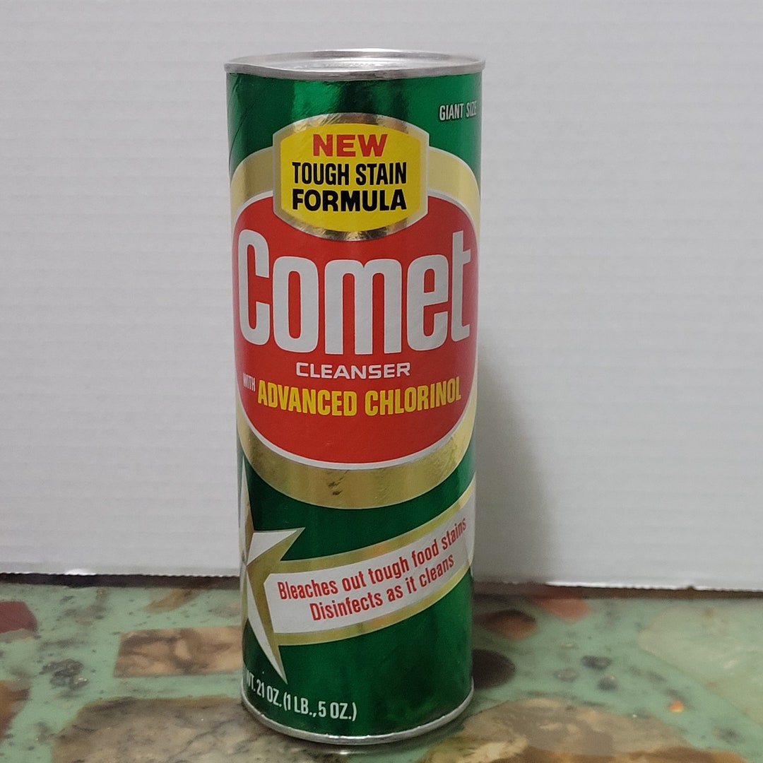 NOS Vintage 1960s Comet Cleanser NEW Tough Stain Formula With Chlorinol ...