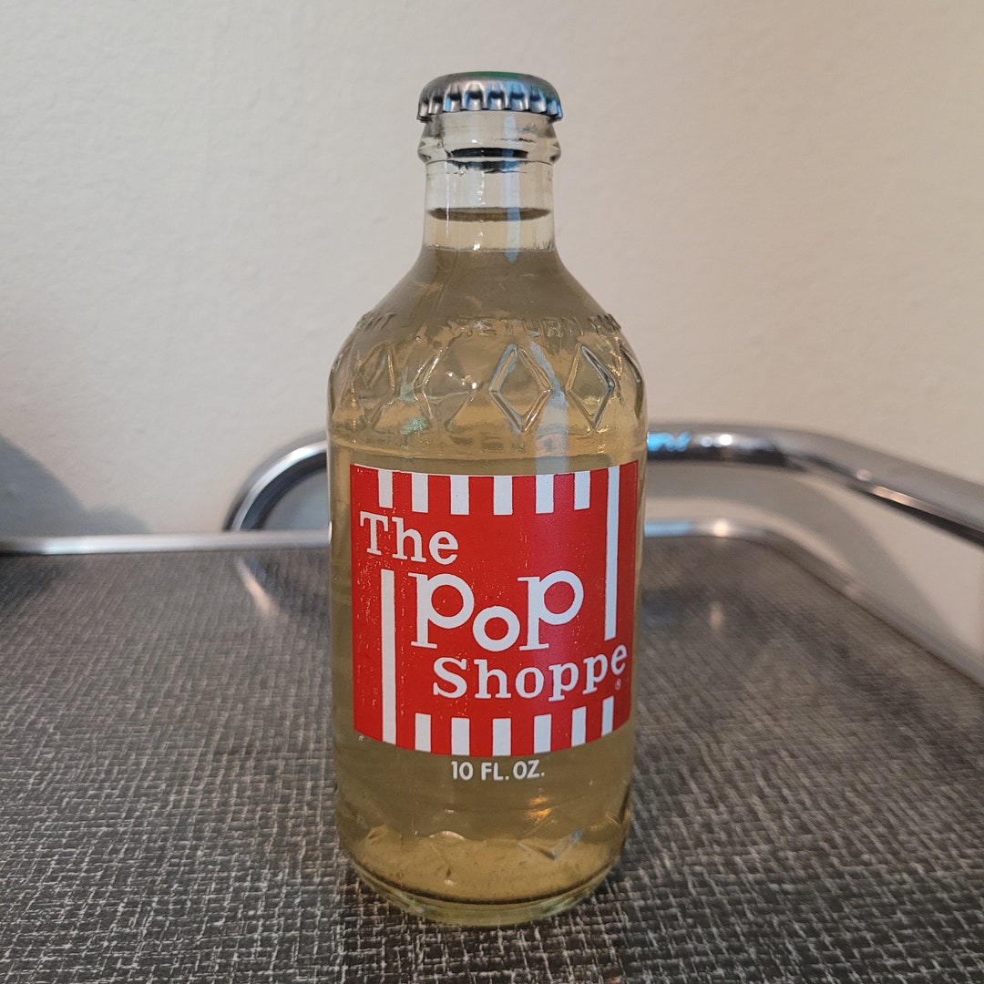 NOS Vintage 1970s the Pop Shoppe LIME RICKEY 10 Fl Oz Glass Bottle Set ...